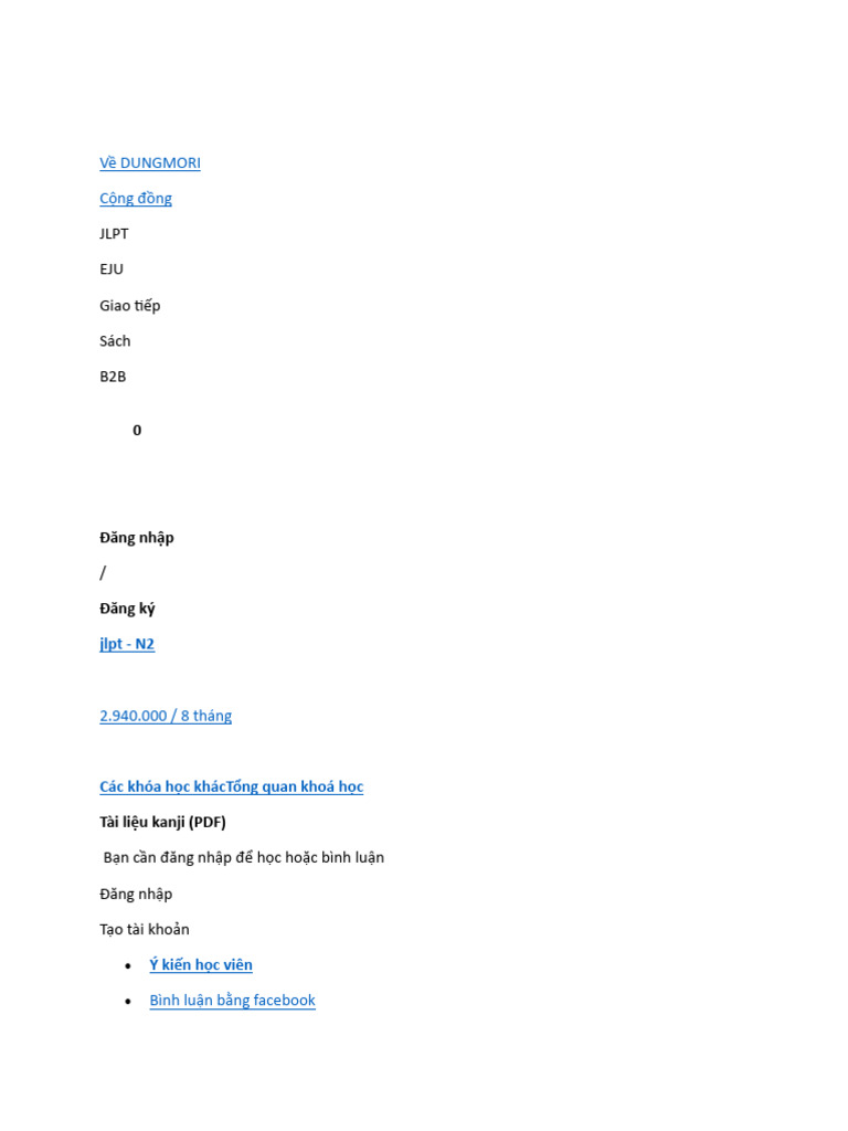 Về Dungmori Cộng đồng: Jlpt EJU Giao tiếp Sách B2B | PDF
