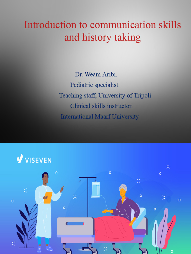 Introduction, Lecture 1 | PDF | Patient | Communication
