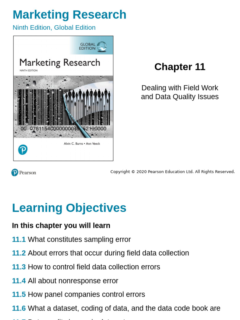 Burns MR9 PPT 11 FieldWork Data Quality Prof Kriti | PDF | Survey ...