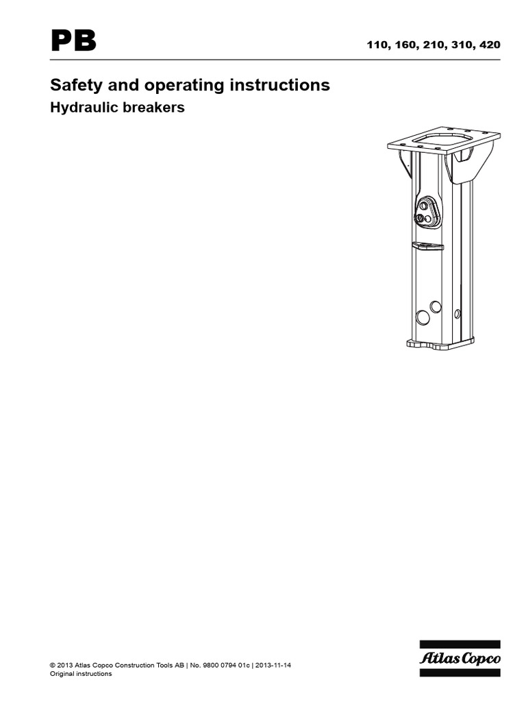 Operation Instruction - PB 110 - 420 | PDF | Occupational Safety And Health