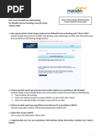 Buku Petunjuk Penggunaan Mandiri Mobile Token Versi 3.0 | PDF