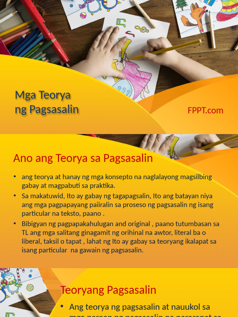 Teoryang Pagsasalin | PDF