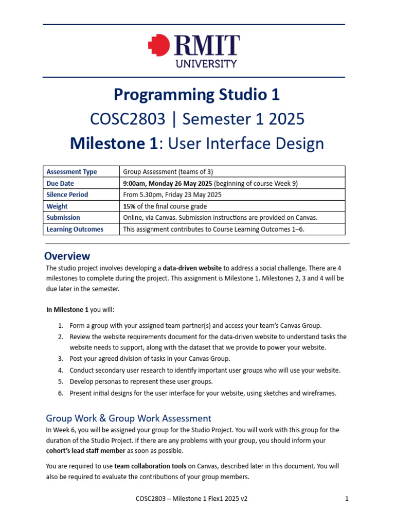 Milestone 1: UI Design Overview | PDF | Plagiarism | Climate