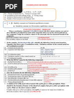 Coordination Compounds DPP 2 | PDF | Coordination Complex | Ethylenediaminetetraacetic Acid
