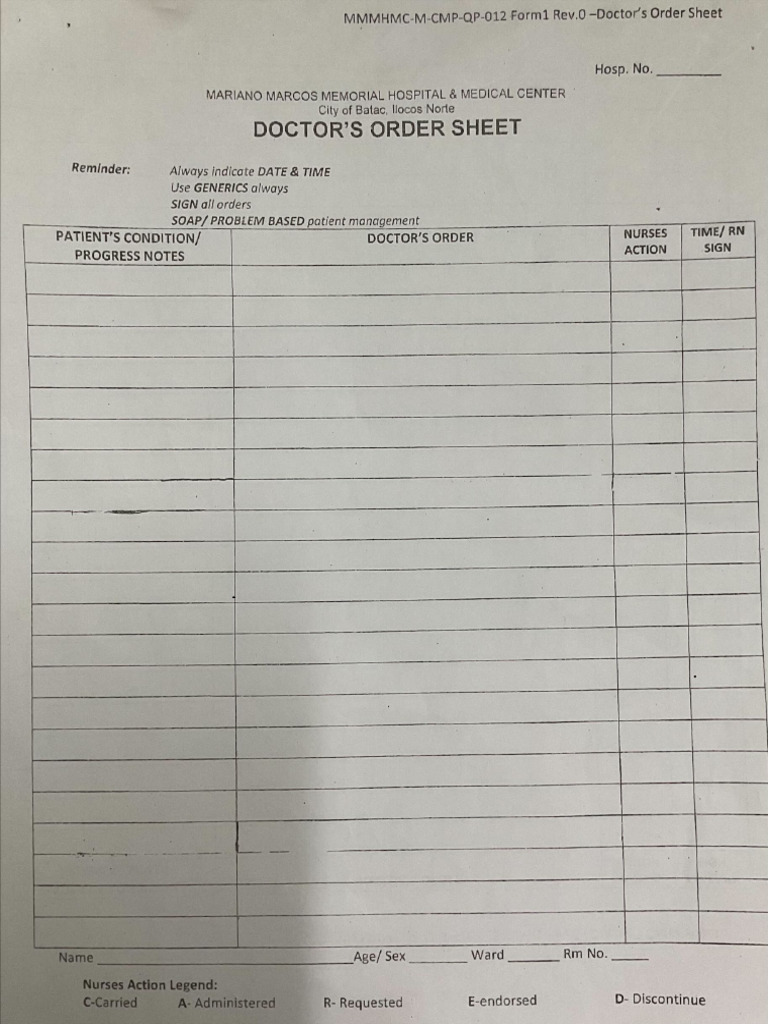 Patients Chart | PDF