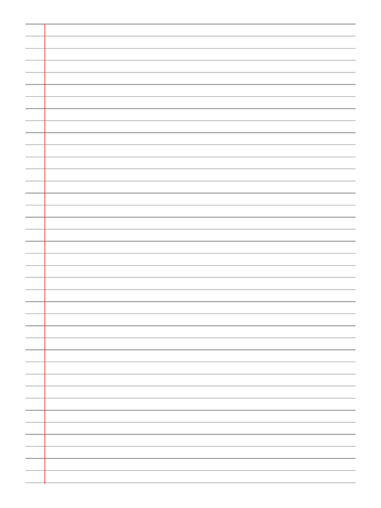 Ruled A4 Paper Wider Lines | PDF