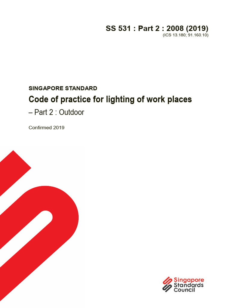 SS 531: Outdoor Lighting Standards | PDF | Lighting | International ...