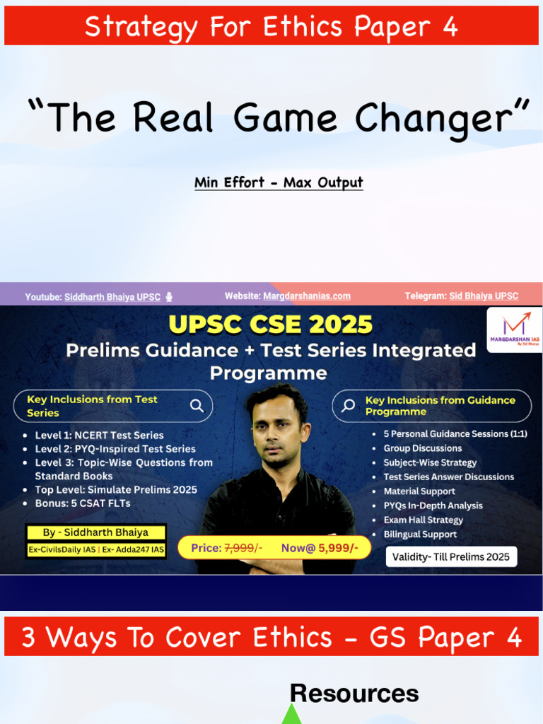 Ethics Strategy for UPSC GS Paper 4 | PDF | Social Psychology
