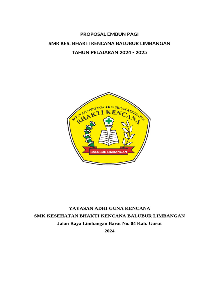Program Sapa Pagi SMK Bhakti Kencana | PDF