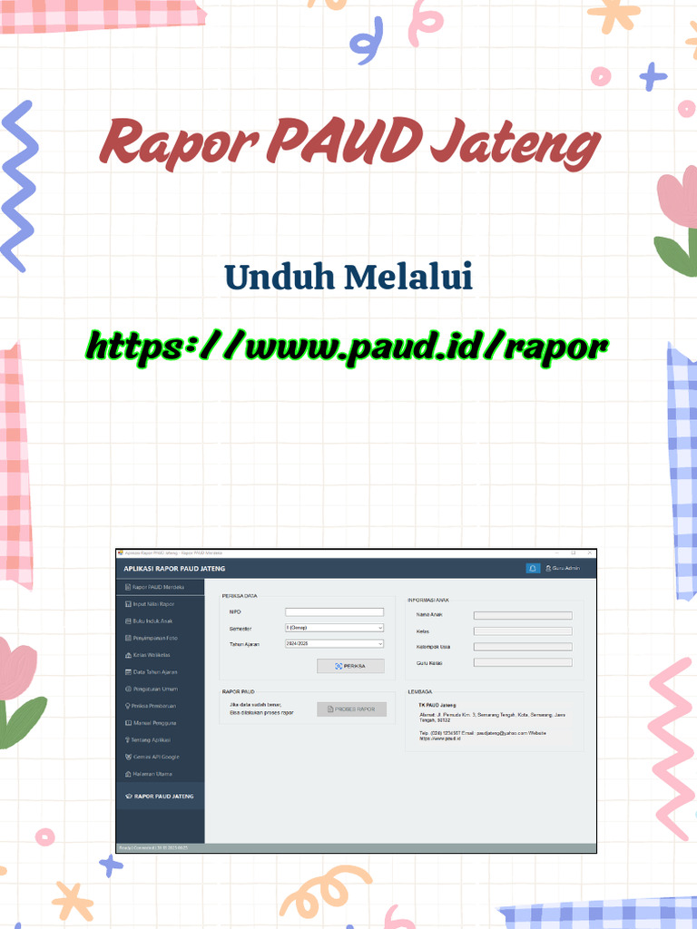 Aplikasi_Rapor_PAUD | PDF