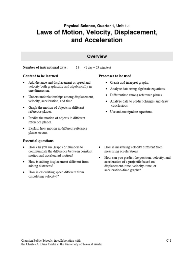 Laws of Motion | PDF | Force | Momentum