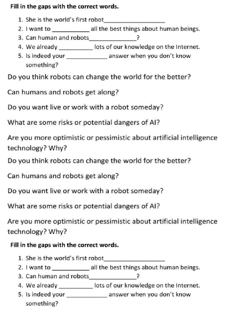 Sophia Robot 1ba | PDF