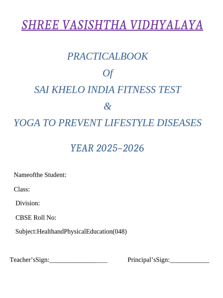 11th Pe Practical Record Book | PDF | Obesity | Hypertension