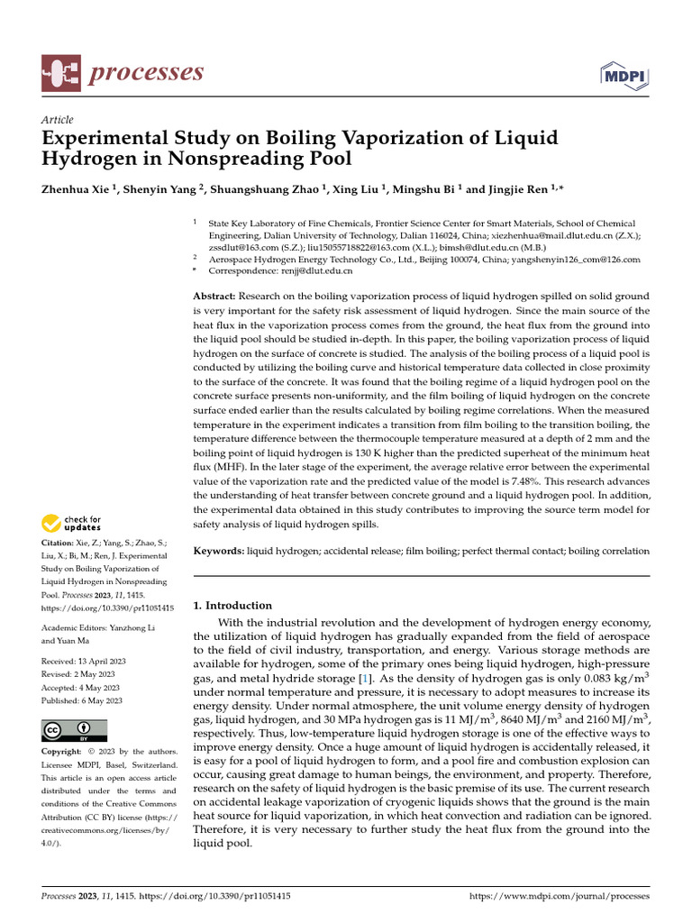 Experimental Study On Boiling Vaporization of Liqu | PDF | Boiling | Liquids