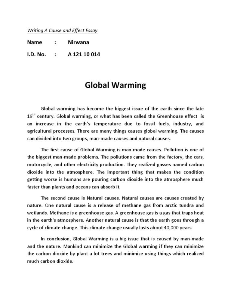 Business paper: How to write cause and effect essay Business paper: How to write cause and effect essay
