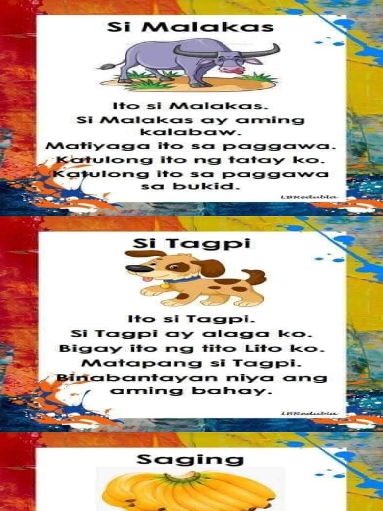 Tagalog Reading Material 2025 | PDF