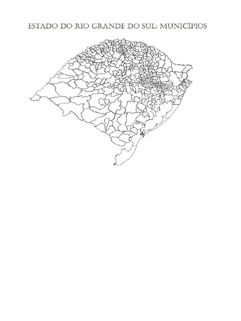 Mapa Do Rs para Colorir | PDF