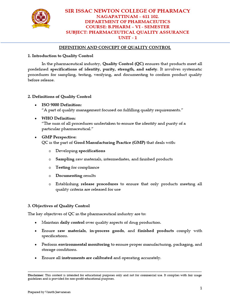 001 1 QA-Quality Assurance and Quality Management Concepts | PDF | Quality Assurance ...