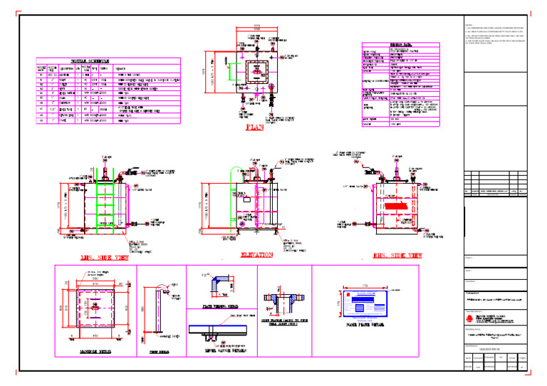 1000L Rectangular Fuel Day Tank Design | PDF | Mechanical Engineering