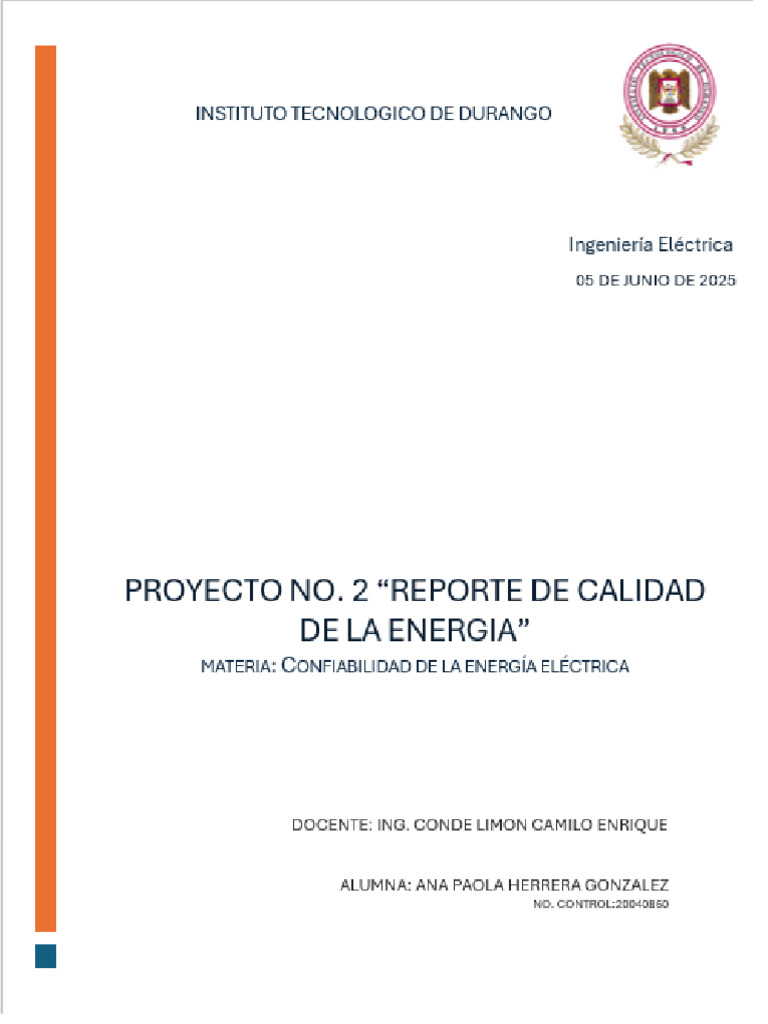 Proyecto 2 | PDF | Voltio | Energia electrica