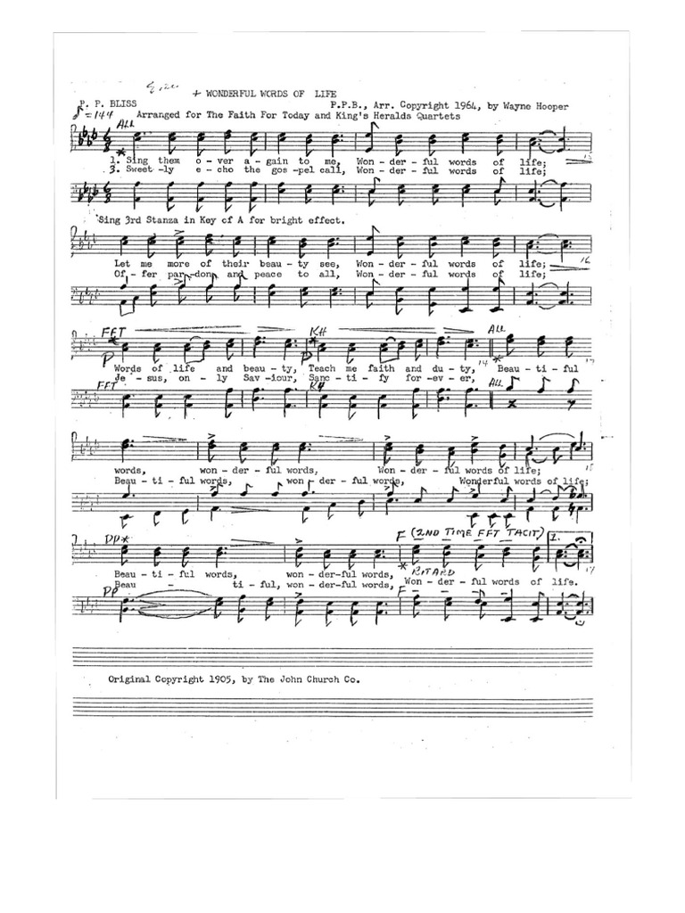 Heralds-Wonderful Words of Life 1964 | PDF
