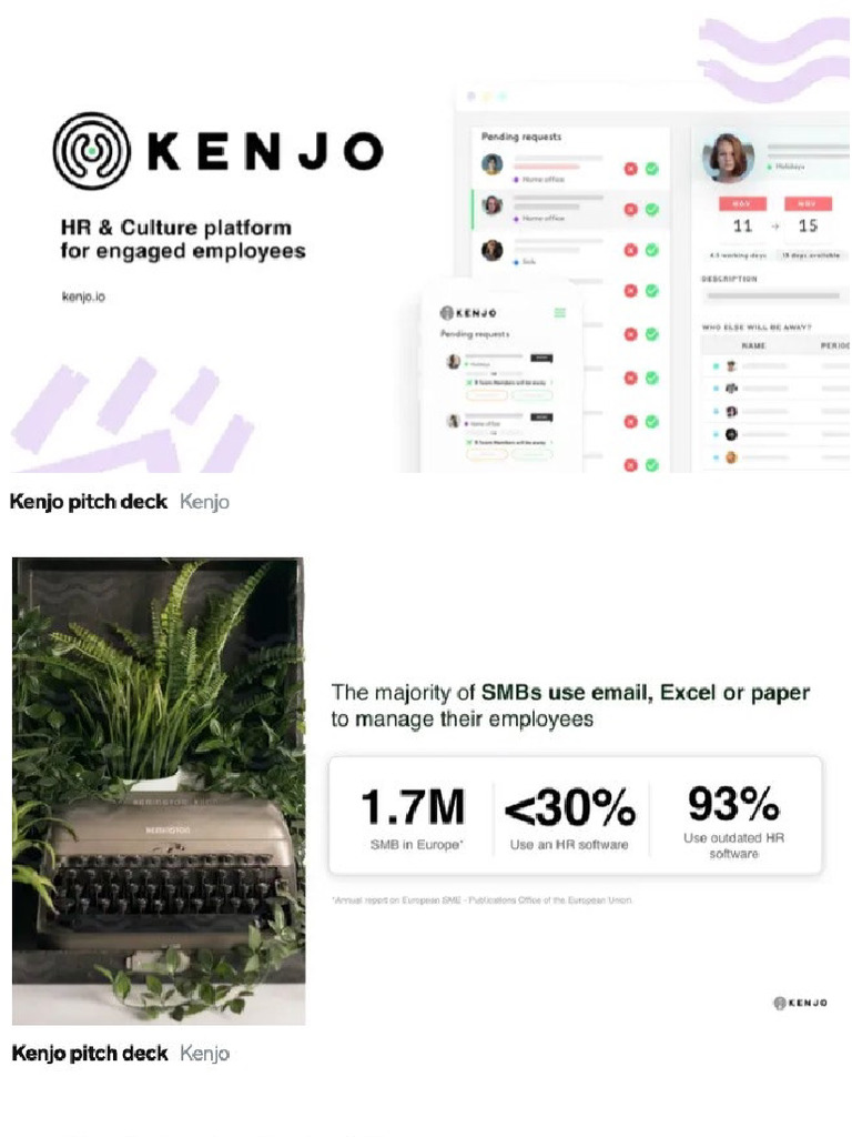 Kenjo Pitch Deck | PDF