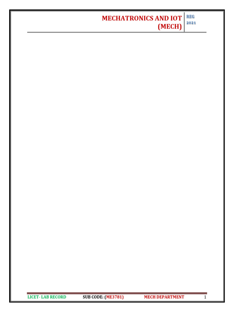 2me3781 Mechatronics And Iot Esp 32 Arduino Ide Steps And Experiments Pdf Arduino Wi Fi