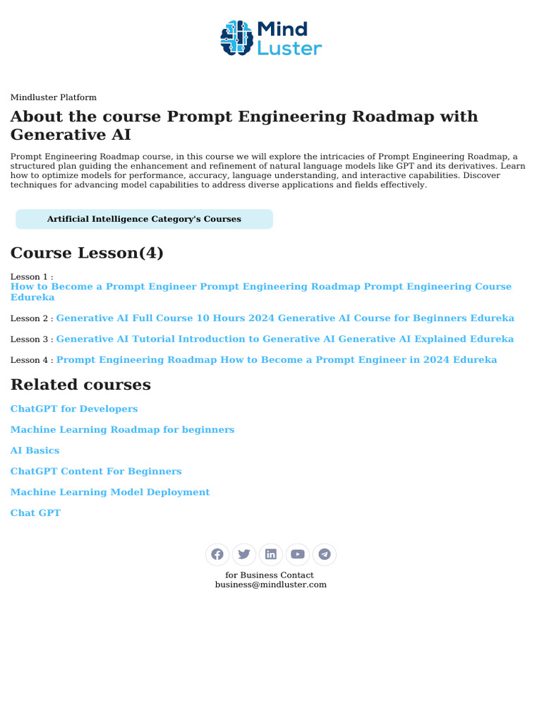 Prompt Engineering Roadmap 2024 | PDF