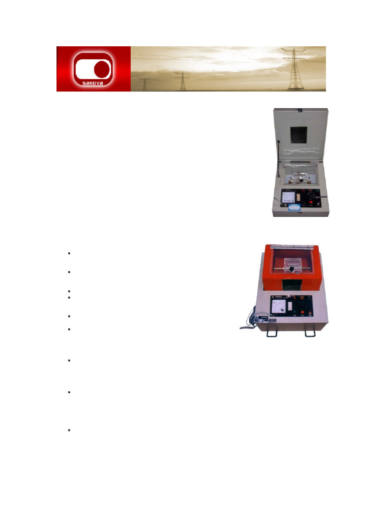 Sakova BDV Test Kit | PDF | Transformer | Mains Electricity