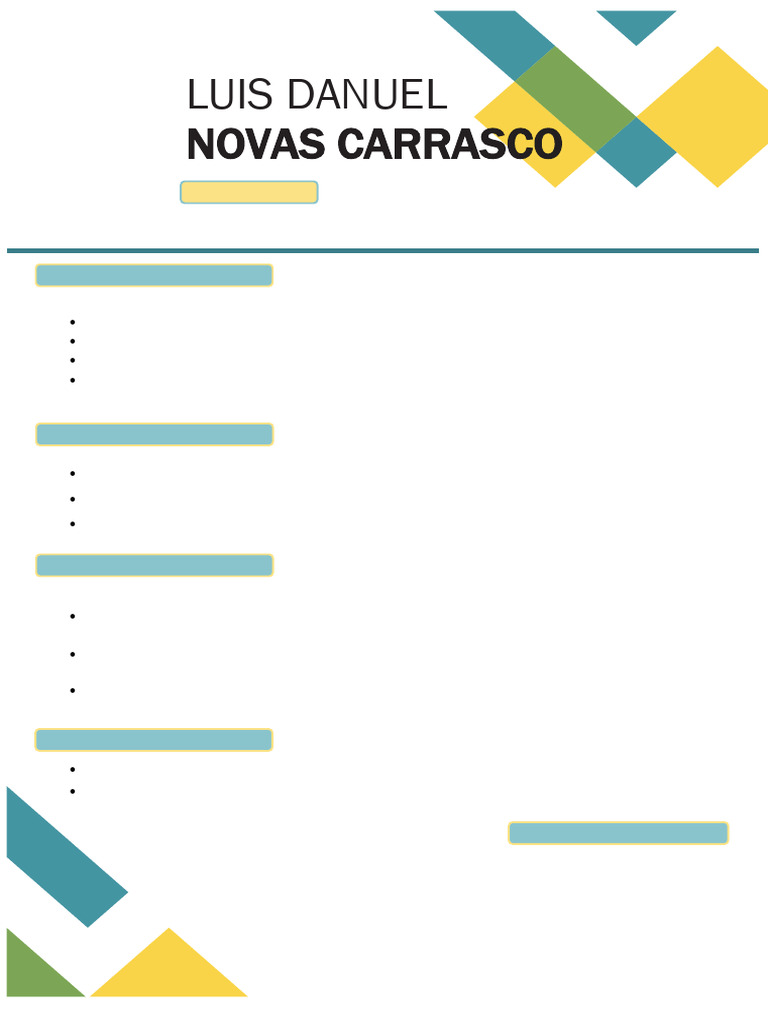 Curriculum Luis Daniel | PDF