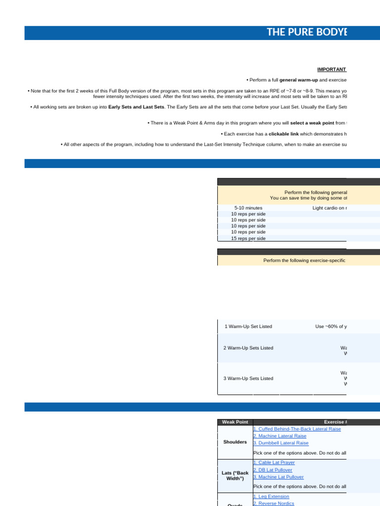 Pure_Bodybuilding_-_Full_Body | PDF | Musculoskeletal System | Weight ...
