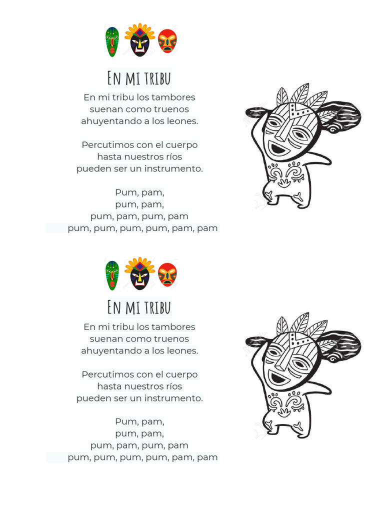 En mi tribu: Ritmos y tambores | PDF
