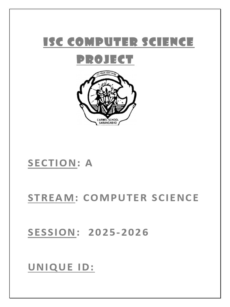 Computer Project 2025-2026 - Edited | PDF | Data Type | Integer (Computer Science)
