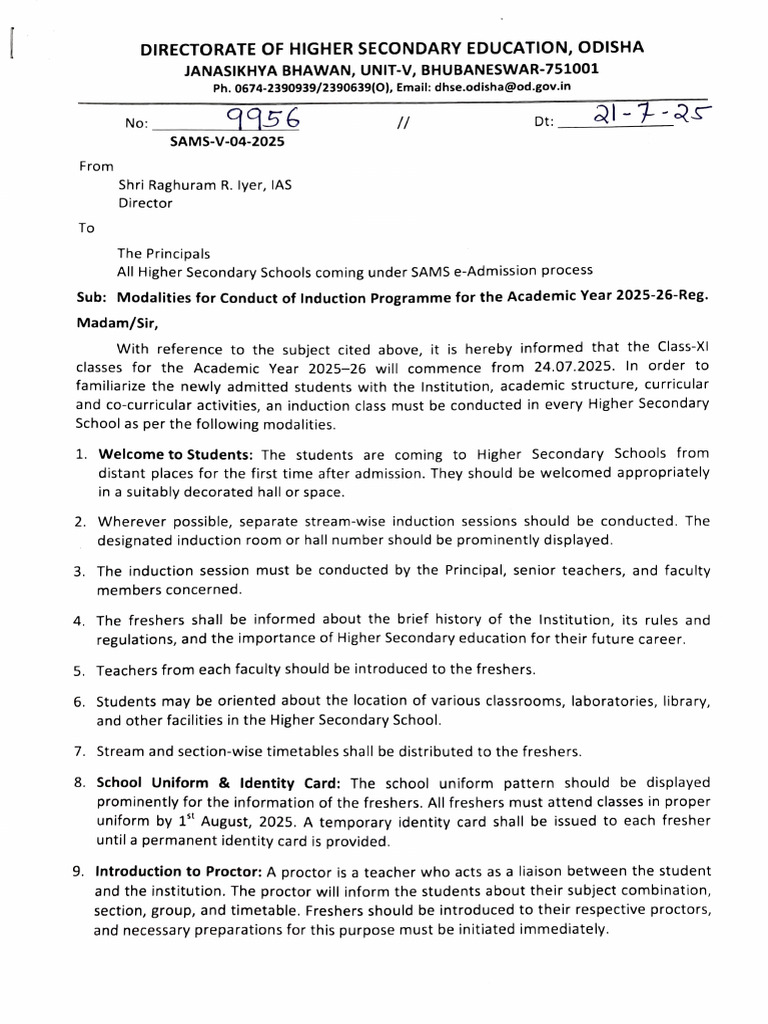 Induction Program Guidelines For 2025 26 Pdf