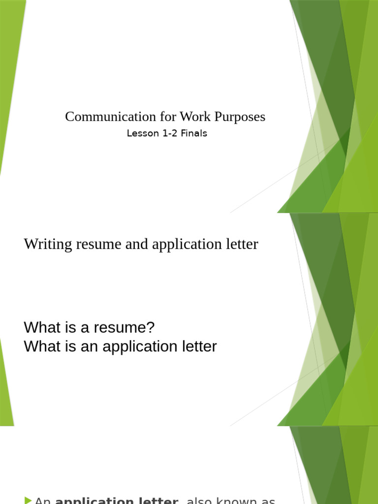 FINALS Communication For Work Purposes | PDF | Résumé | Teachers