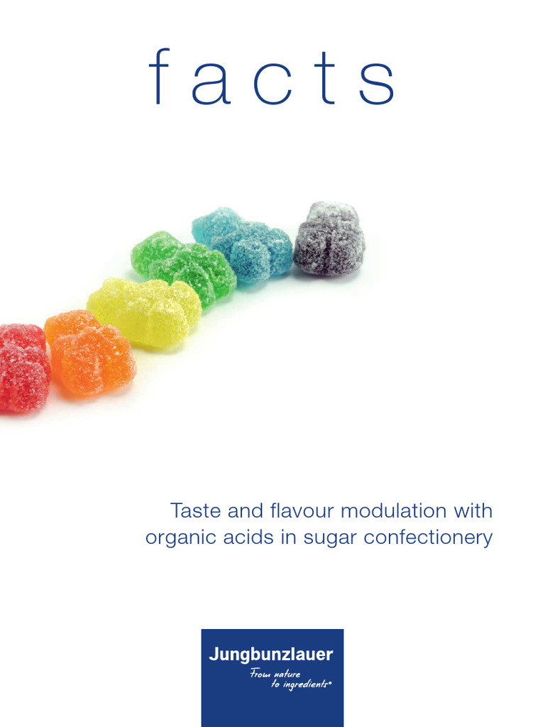Organic Acids in Sugar Confectionery | PDF | Taste | Confectionery