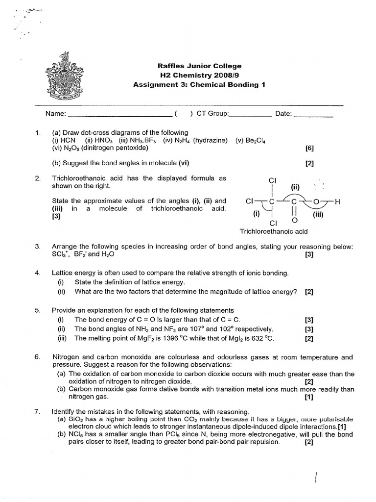 Chem Assignment | PDF