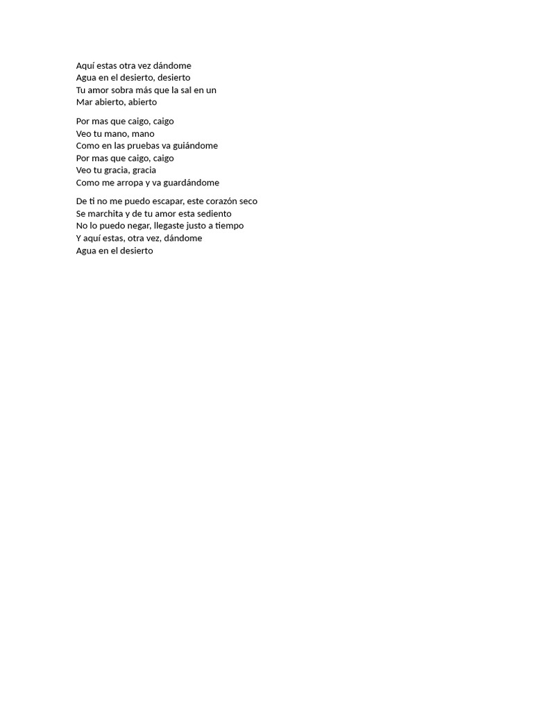 Aquí Estas Otra Vez Dándome | PDF