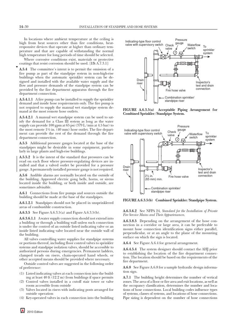 Combination Standpipe Systems Pdf Valve Mechanical Engineering
