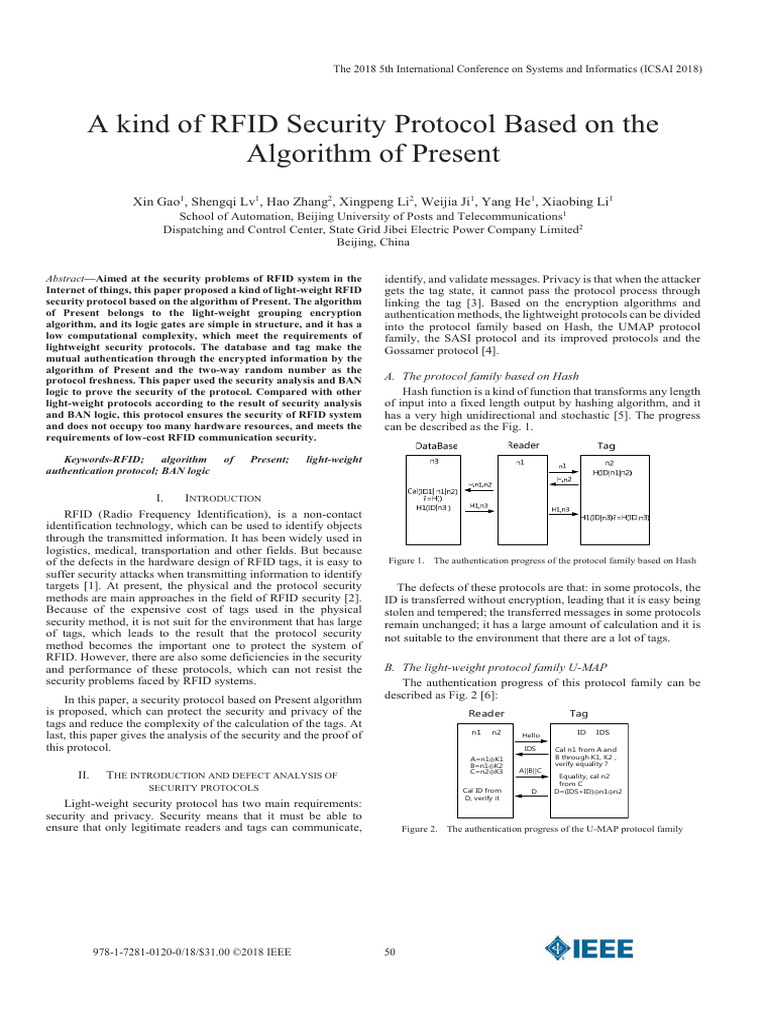 A Kind of RFID Security Protocol Based On The Algorithm of Present ...