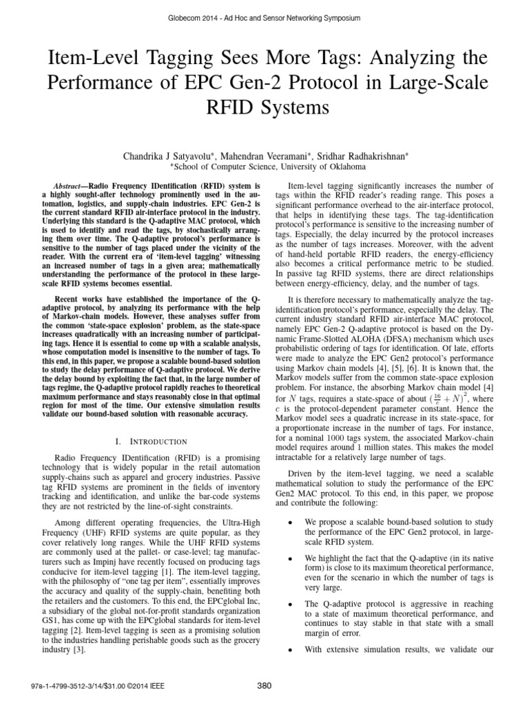 Item-level Tagging Sees More Tags Analyzing the Performance of EPC Gen ...