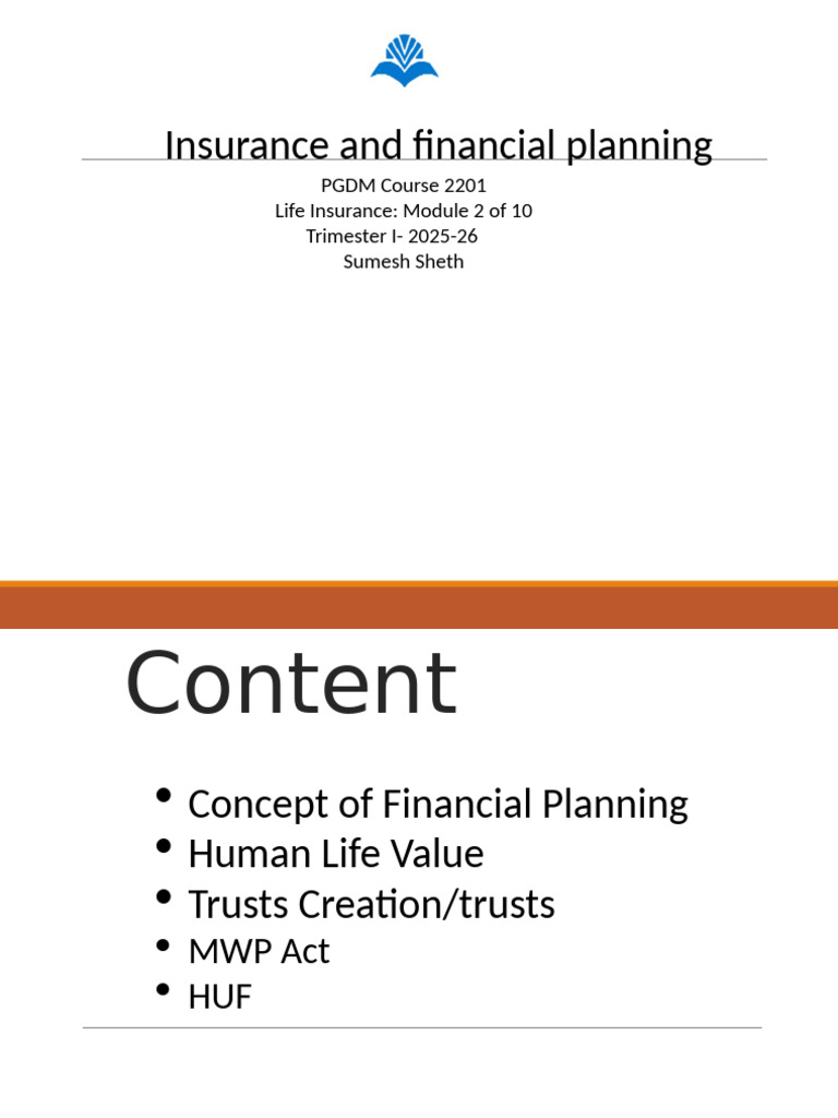 Module 2 - Insurance and Financial Planning | PDF | Life Insurance ...
