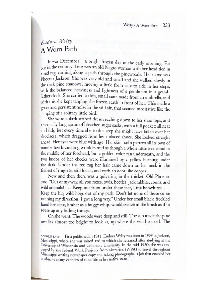 Text #23 (Welty - A Worn Path) | PDF