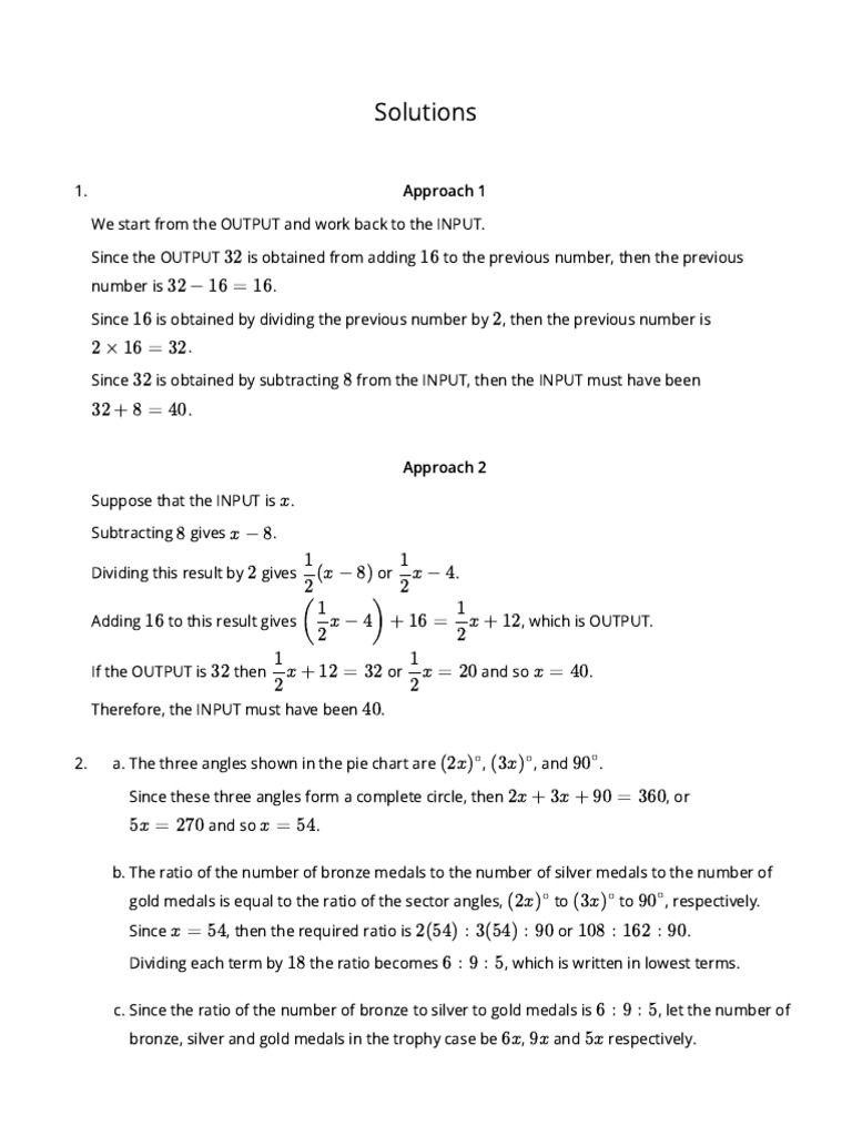 CEMC's Open Courseware - Enrichment Answers | PDF | Circle | Euclid
