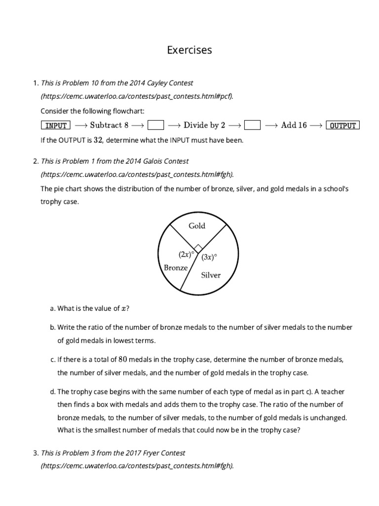 CEMC's Open Courseware - Enrichment | PDF | Mathematics