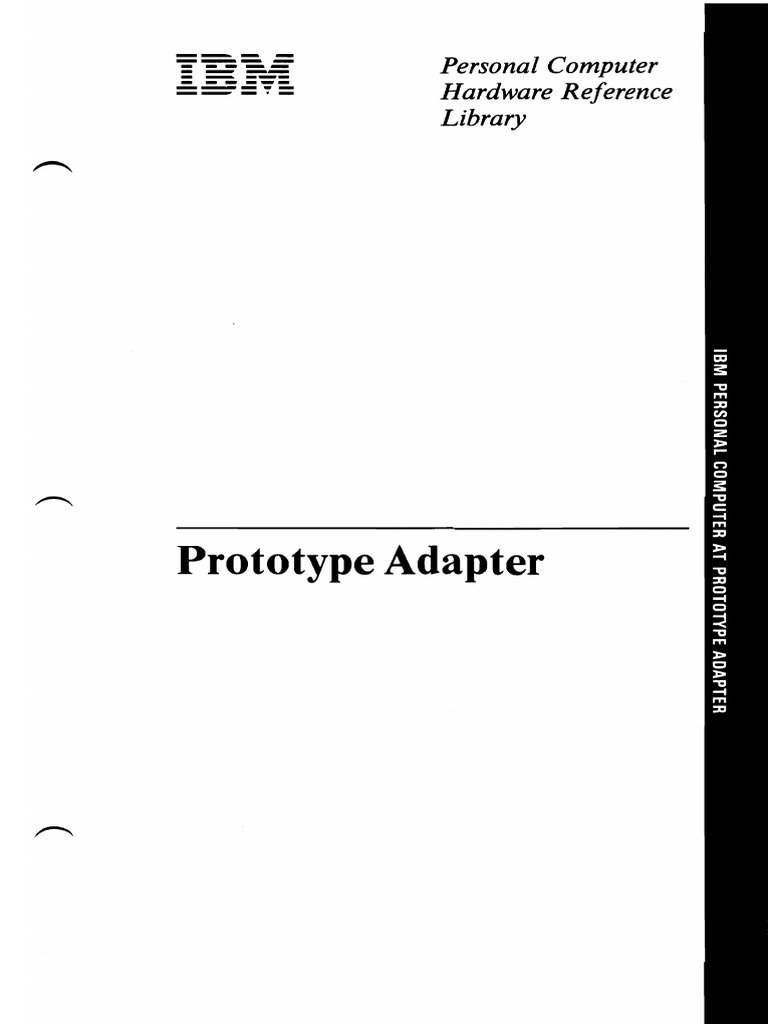 OA - IBM PC at Prototype Adapter | PDF | Input/Output | Office Equipment