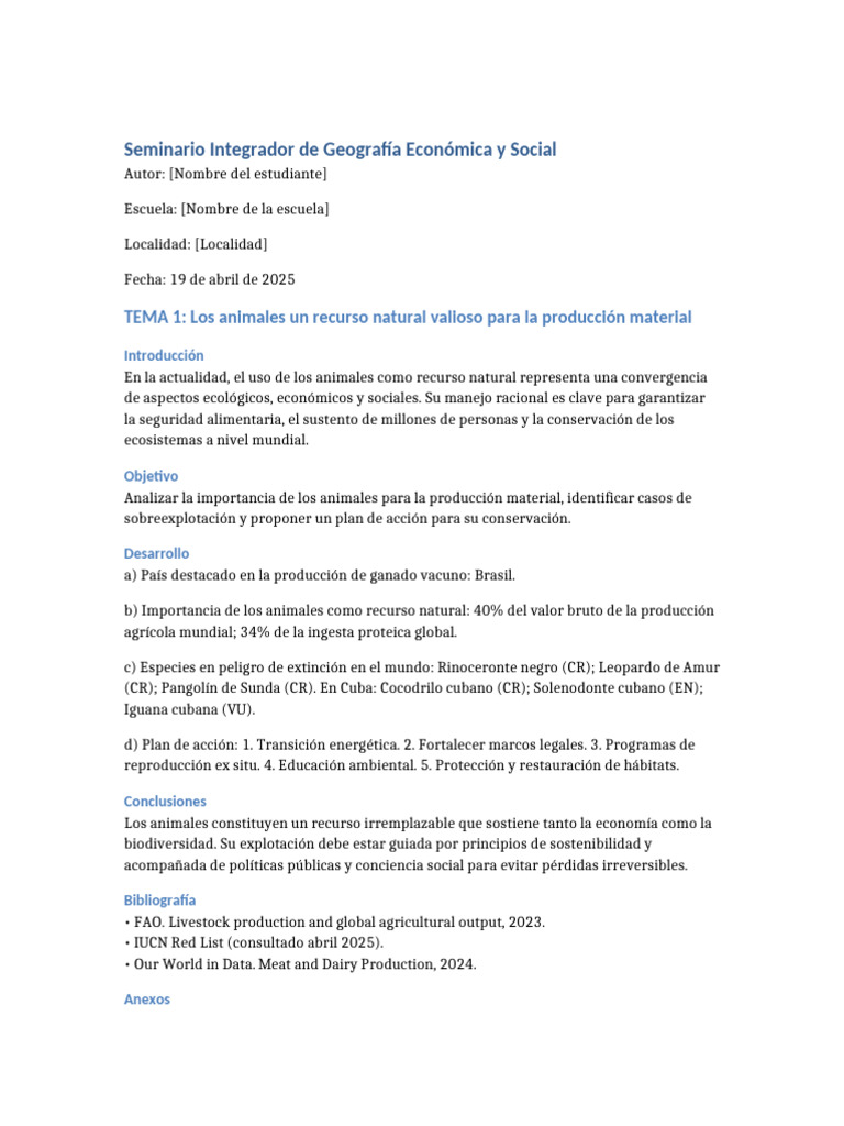 Seminario Geo Final Completo | PDF | Sustentabilidad | Desarrollo sostenible