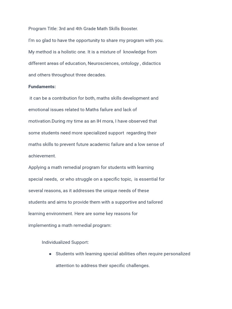 3rd Grade Math Skills Mind Map | PDF | Mathematics | Learning