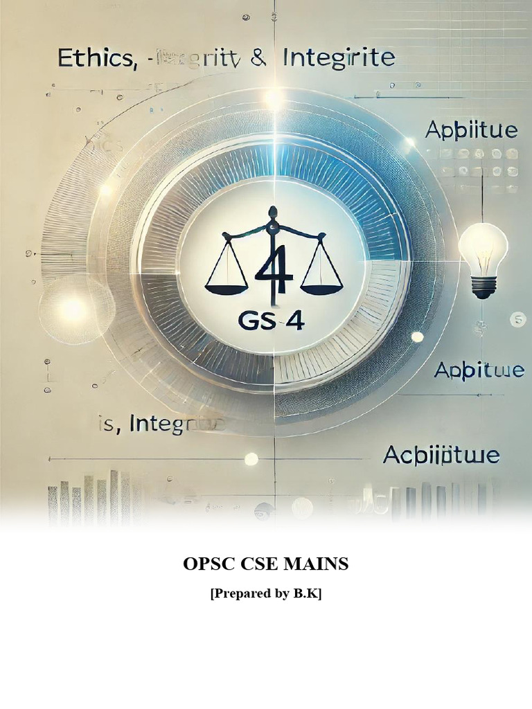 GS-4 Short Note For Upsc | PDF | Morality | Social Psychology