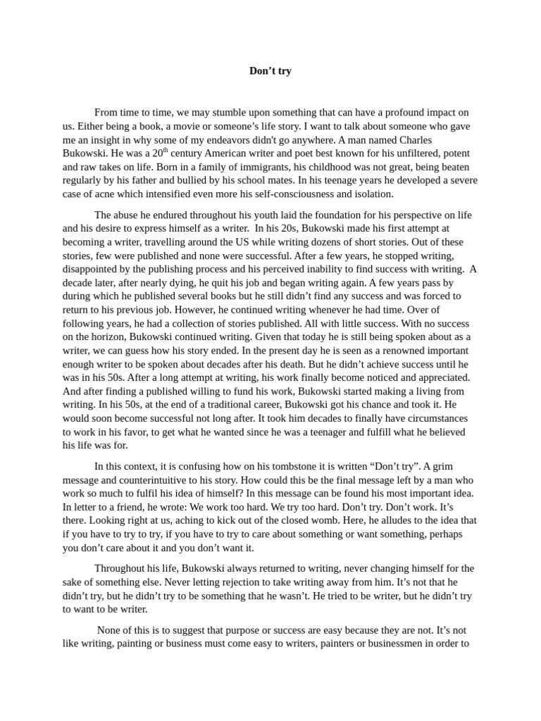 Don't Try v3 | PDF